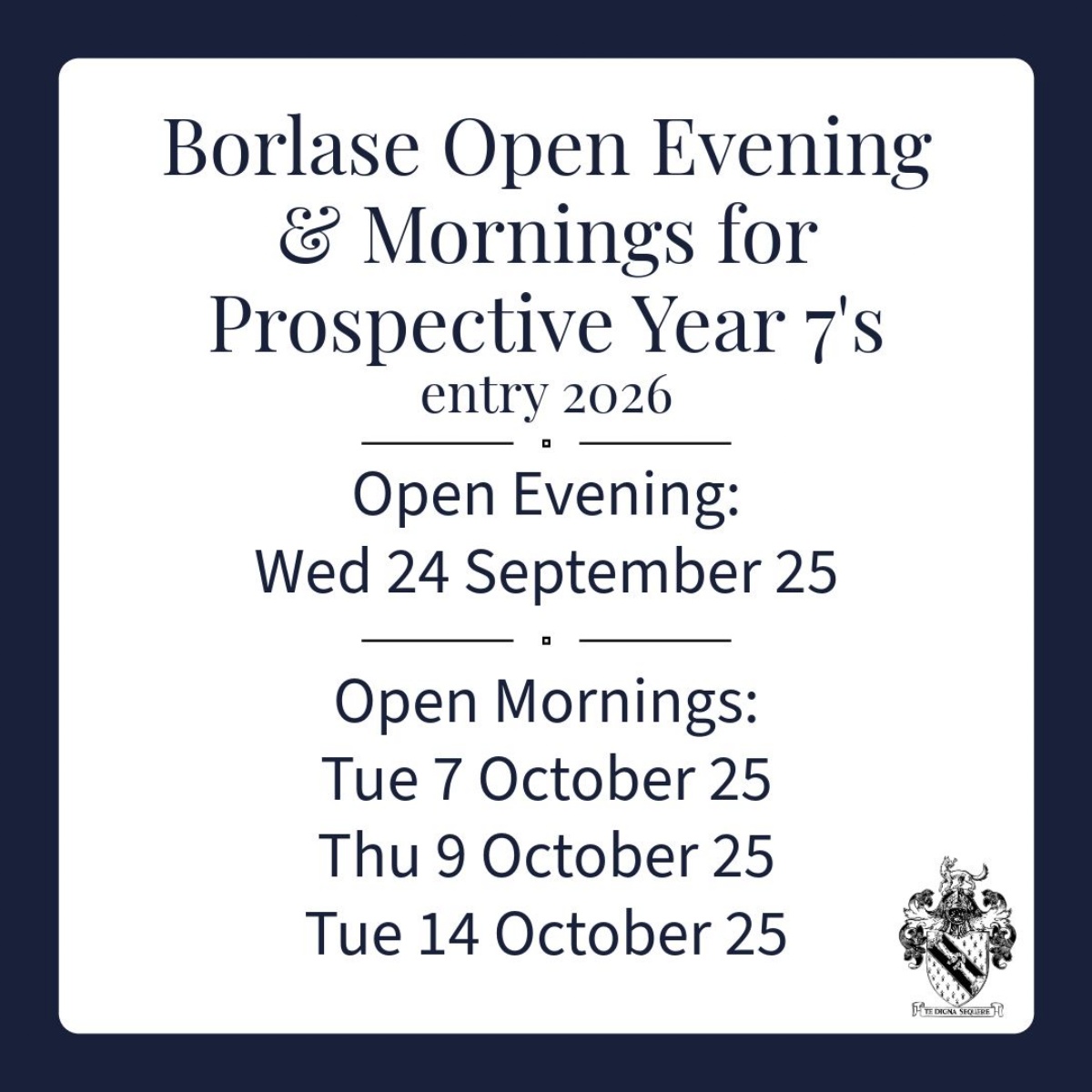 Sir William Borlase's Grammar School - Year 7 Open Mornings are ...